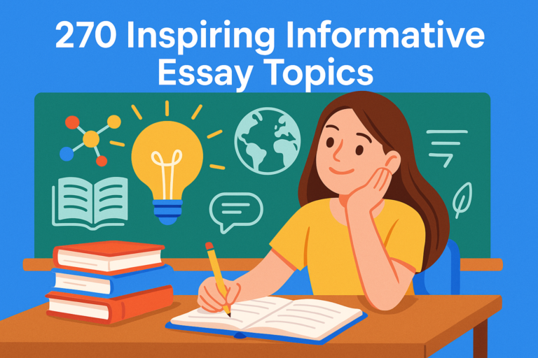 270 Informative essay topics and amazing ideas - EduBirdie.com