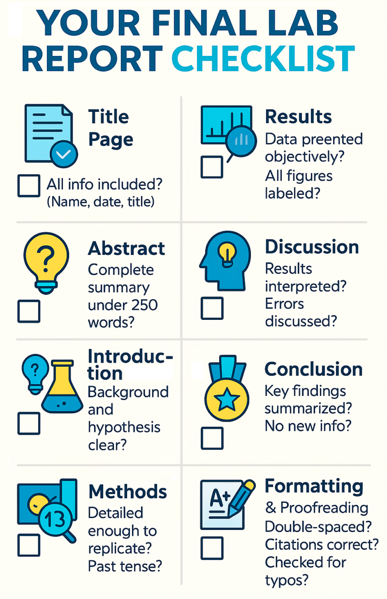 How to Write a Lab Report - Step-by-Step Guide & Checklist