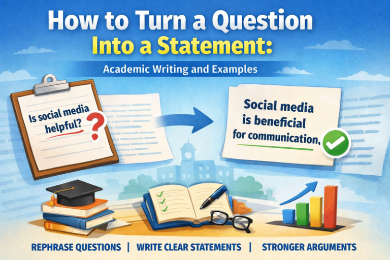 How to Turn a Question Into a Statement: Simple Guide